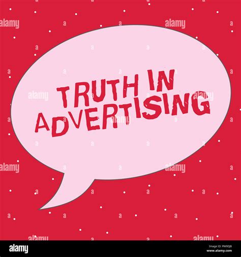 Word Writing Text Truth In Advertising Business Concept For Practice