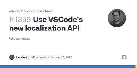 Use Vscodes New Localization Api · Issue 1359 · Microsoftvscode