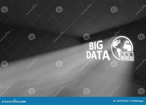 big data rays volume light concept stock illustration illustration of