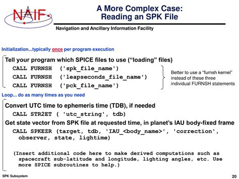 ppt the spice ephemeris subsystem spk emphasis on reading spk files