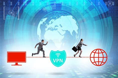 Virtual Private Network Vpn Cyber Concept Stock Image Image Of Secure