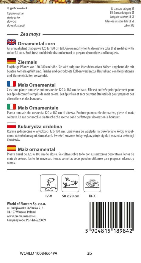 Majs Ornamental Corn Tomatpassion