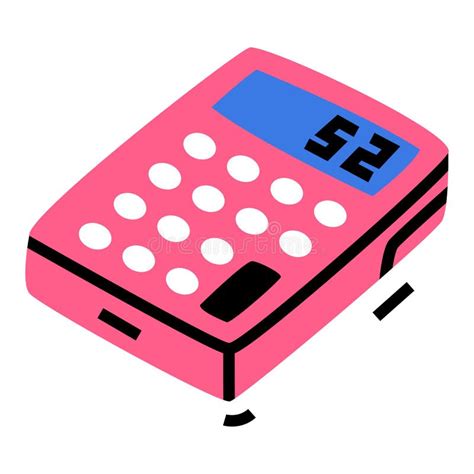Calculator For Basic Mathematical Operations Stock Vector Illustration Of Building Calculator