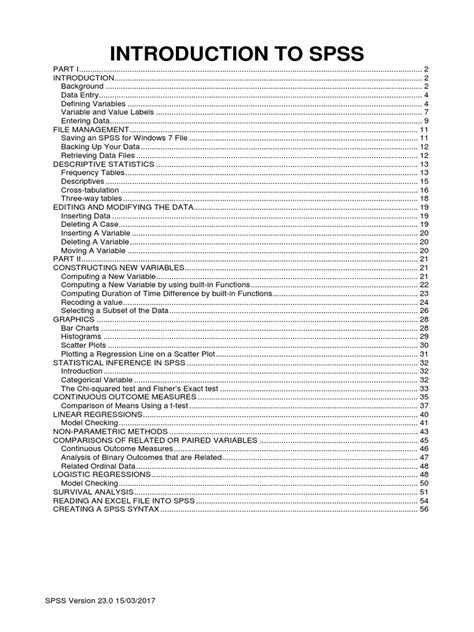Ibm Spss Statistics Brief Guide Pdf Spss Histogram