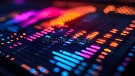 Abstract Data Visualization With Neon Lights For Background And Wallpaper Design Concept Art