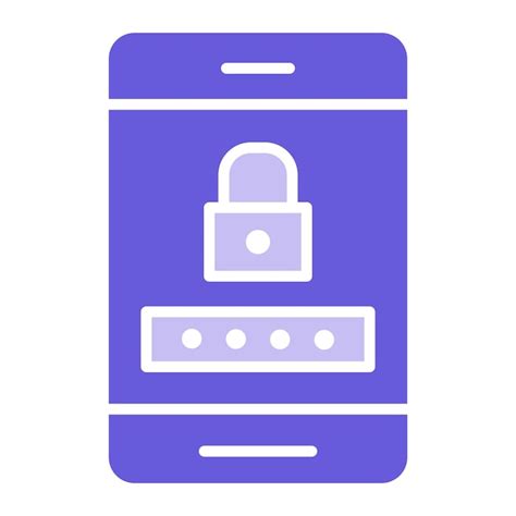 Mobile Password Vector Illustration Premium Vector