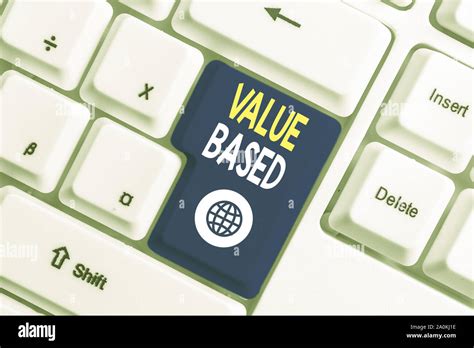 Writing Note Showing Value Based Business Concept For Considering The