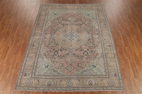 Isabelline Pink Geometric Wool Traditional Area Rug 9x11 Wayfair