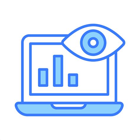 Data Monitoring Vector Design In Modern Style Isolated On White
