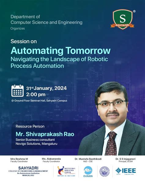 Department Of Computer Science And Engineering Sahyadri Mangaluru On Linkedin Tomorrows Expert