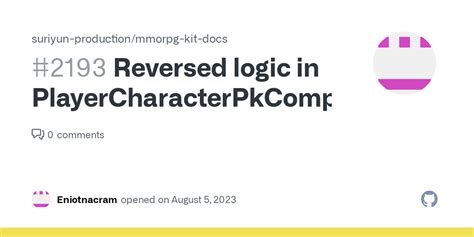 Reversed Logic In Playercharacterpkcomponent · Issue 2193 · Suriyun