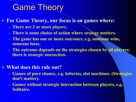 Game THEORY Ppt PPT