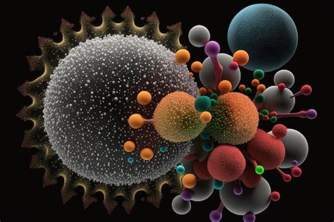 Premium Ai Image Nanoparticles And Nanotechnologies Sample On Black Background Created With