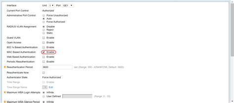 configuring mac based authentication on a switch cisco