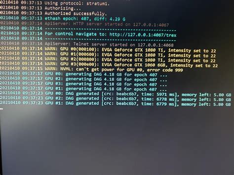Trying To Switch To TRex Miner But Keep Getting Can T Get Power For GPU Error Searched