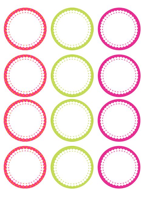 Circle Tag Template