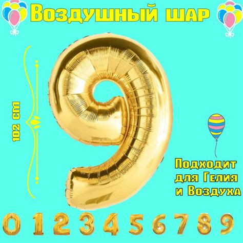 Шарики воздушные / цифра 4 на день рождения / шары цифры - купить по ...