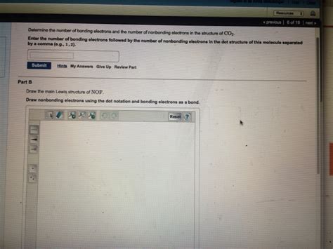 Solved Determine The Number Of Bonding Electrons And The
