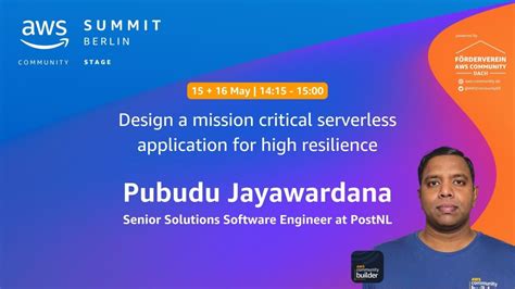 [video] pubudu jayawardana on linkedin aws summit aws serverless