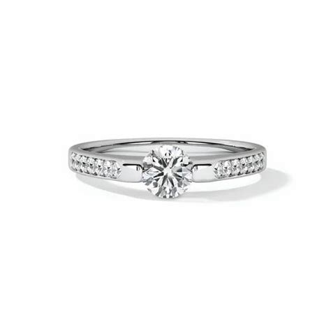 Womens Round Cut Diamond Solitaire Ring At ₹ 30716 In Surat Id