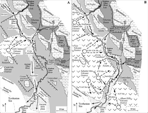 Palaeogeographical Reconstruction Of The Latium Region A During The