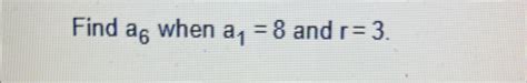 Solved Find A When A And R Find A When A And Chegg Com