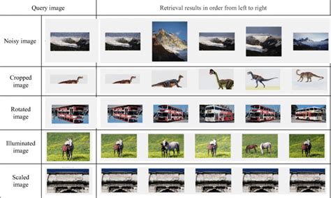 Sample Of Image Retrieval From The Corel 13 K Corel 1 K Illumination Download Scientific