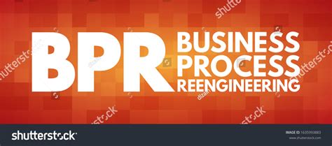 Bpr Business Process Reengineering Redesign Core Stock Vector Royalty
