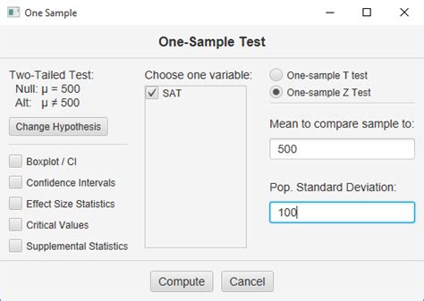 One Sample Z Test Victor Bissonnette