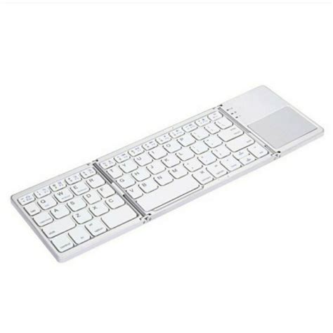 Foldable Wireless Bluetooth Keyboard 3 Layers With Touchpad Keyboard