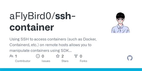 github aflybird0 ssh container using ssh to access containers such