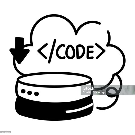 Database Coding Stock Illustration Download Image Now Cloud Sky