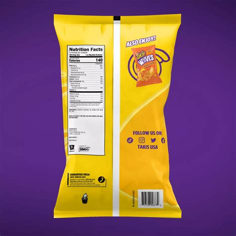 Takis Classic Chippz Salt Thin Cut Potato Chips Sharing Size Bag Shop