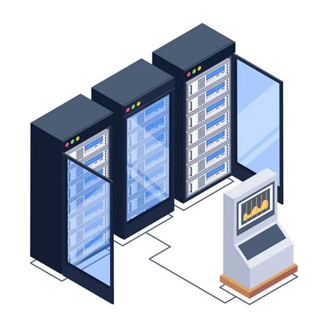 Server Room Servers Database Vector Illustration Stock Vector Image By ©smashingstocks 479180516