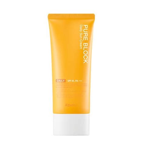 A'PIEU Pure Block Natural Daily Sun Cream SPF45 PA+++ (50 ml) - A'pieu ...