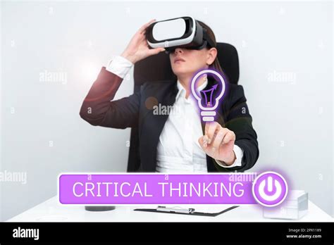 Text Sign Showing Critical Thinking Internet Concept Sequence Of Stages Of A Project Requiring