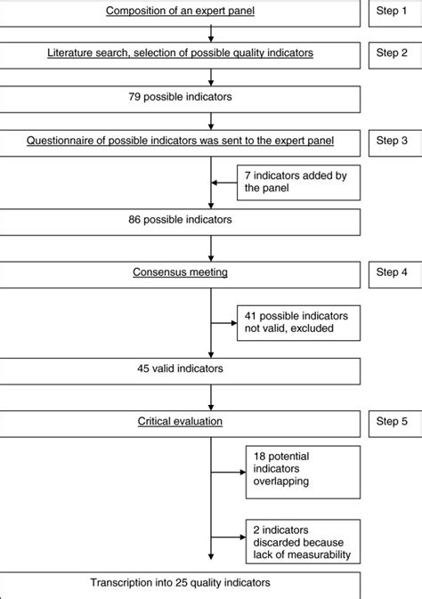 the process of quality indicator development according to the