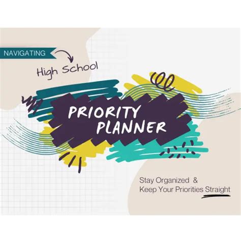 Navigating High School Priority Planner Teal Homeschooling With Confidence