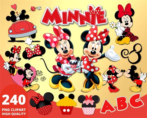 Minnie Mouse Red Clipart Png Cartoonpng