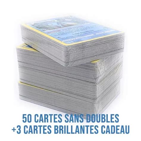 POKÉMON LOT de 50 Cartes Pokémon sans Double 3 Cartes Brillantes Cadeau EUR 7 90 PicClick FR