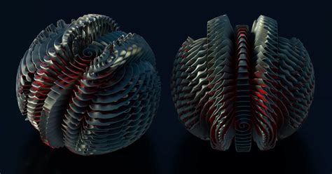 32 Abstract Mathematical Shapes Flippednormals