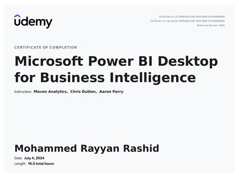 Rayyan Rashid On Linkedin Powerbi Dataanalysis Certification Udemy