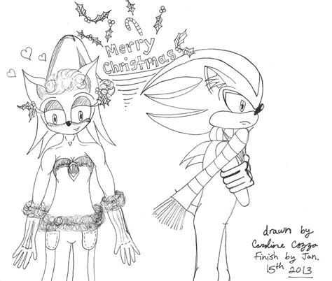 Shadow And Rouge Christmas Drawing By Hayakenta On Deviantart