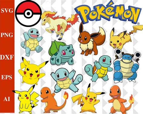 Pokemon Pokemon Svg Pokemon Clipart Pokemon Go Svg Etsy Pokemon