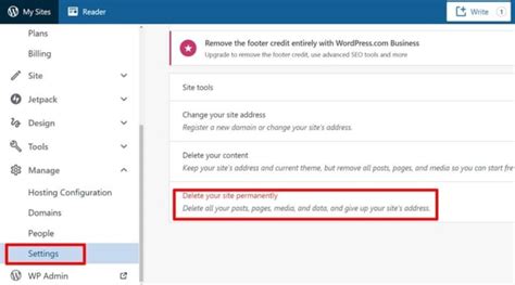 How To Completely Delete A WordPress Site Blog And Account
