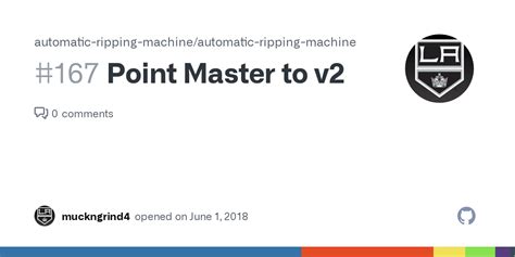 Point Master To V2 · Issue 167 · Automatic Ripping Machineautomatic