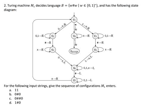 Solved 2 Turing Machine M Decides Language B Ww We 0