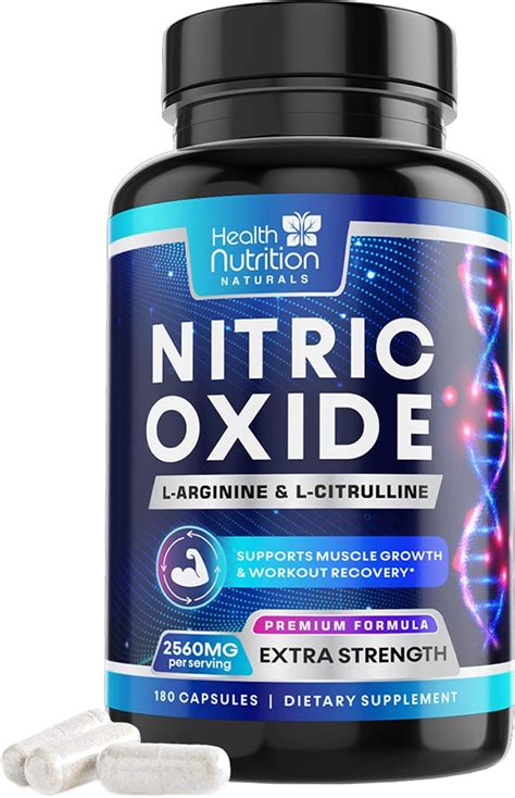 Extra Strength Nitric Oxide Supplement L Arginine 3x Strength