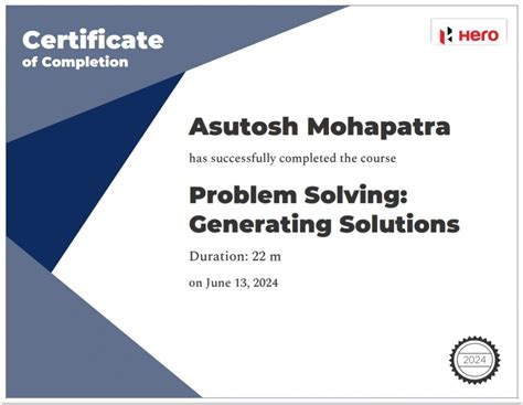 Asutosh Mohapatra On Linkedin Problemsolving Generatingsolutions