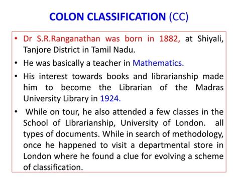 Library Classifiction Schemes Ddc Udc Cc Ppt